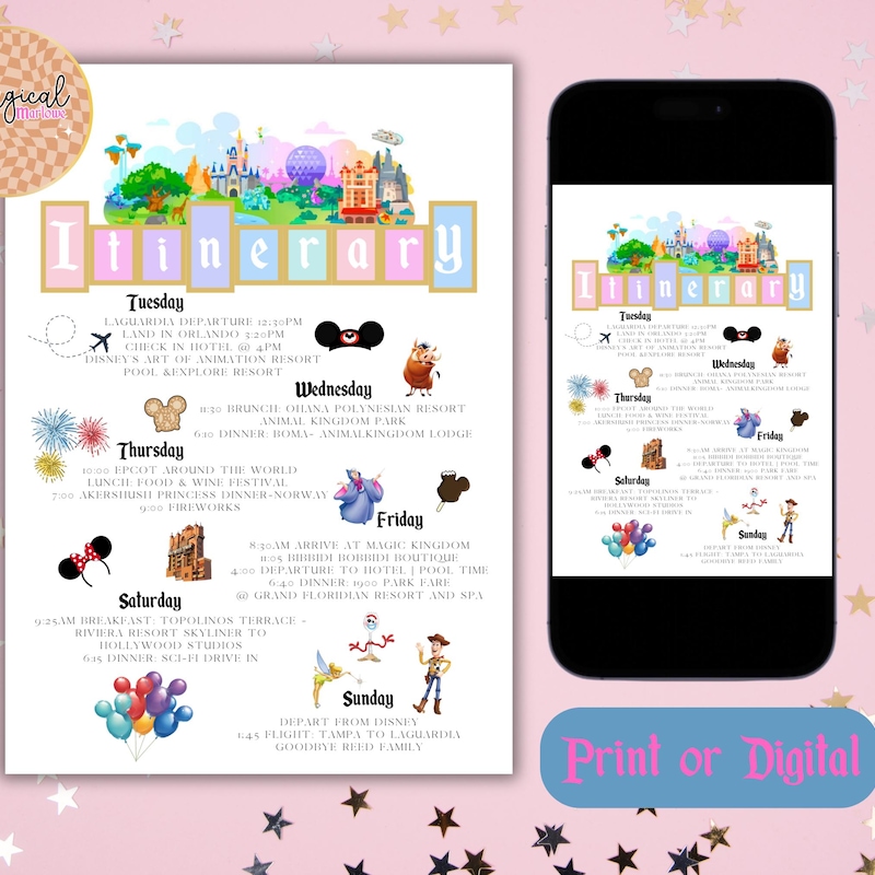 Custom Travel Itenary - Etsy