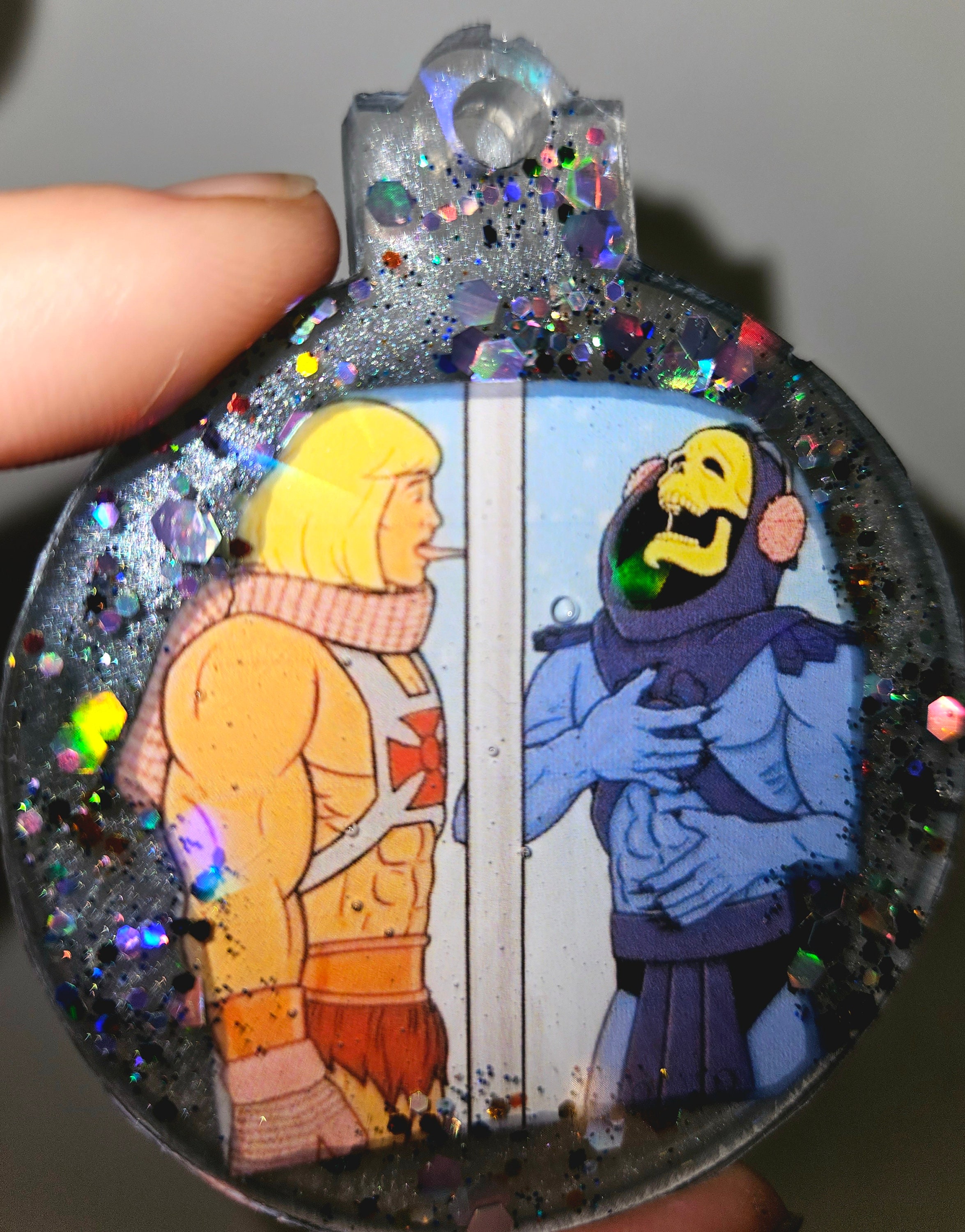 He-man and Skeletor Christmas Story Holographic Ornament - Etsy