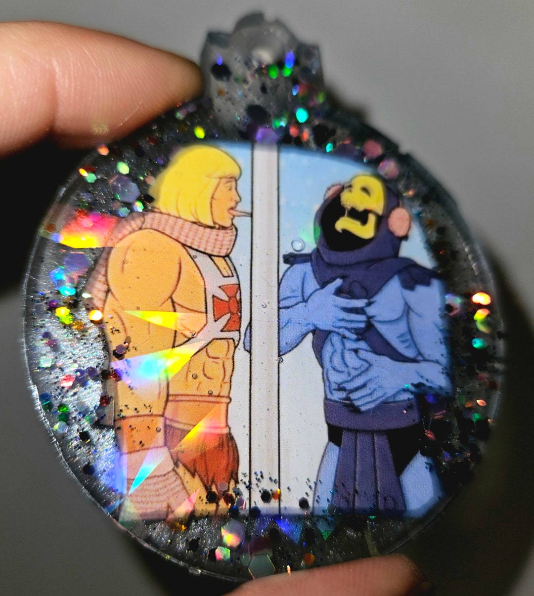 He-man and Skeletor Christmas Story Holographic Ornament - Etsy