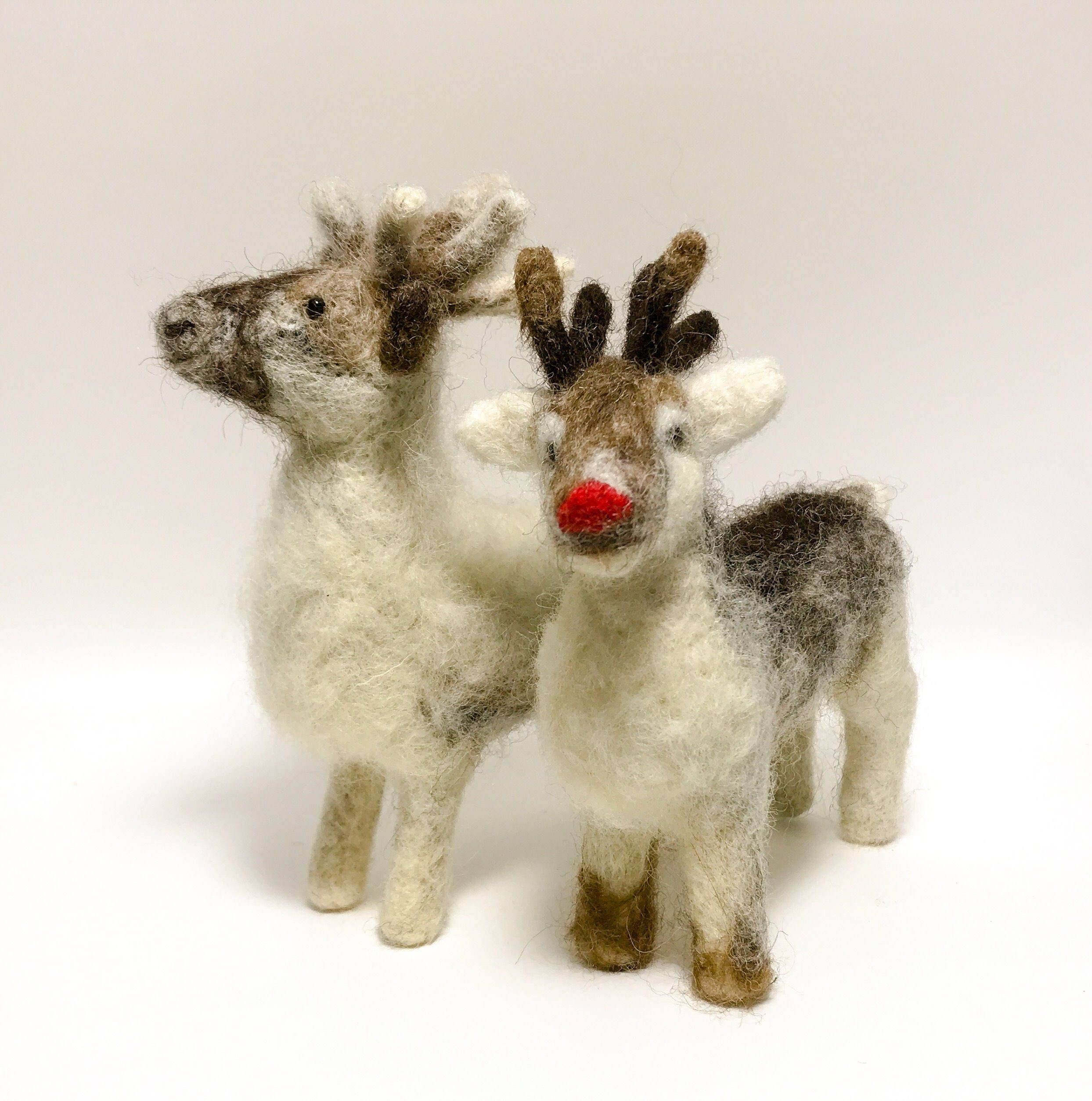 Reindeer Needle Felting Kit Magical Reindeer in Beautiful - Etsy UK