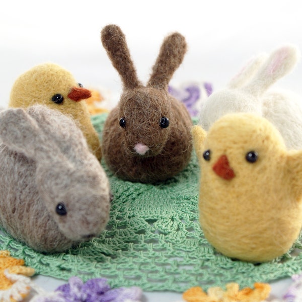 Needle Felted Chick - Etsy