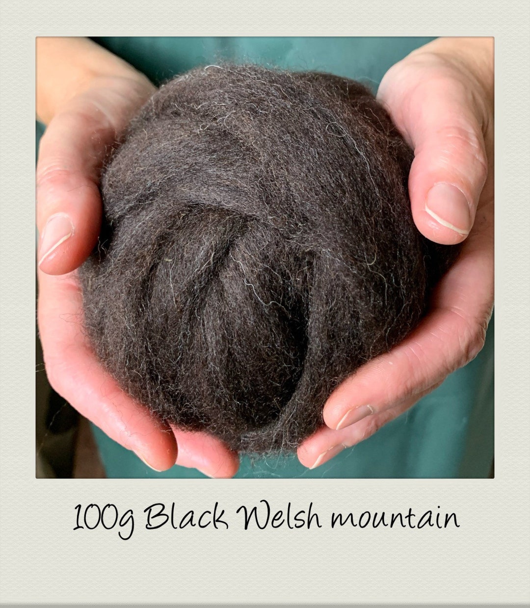 Black Welsh Mountain Tops Wool Roving Wool Tops Suitable for Needle ...
