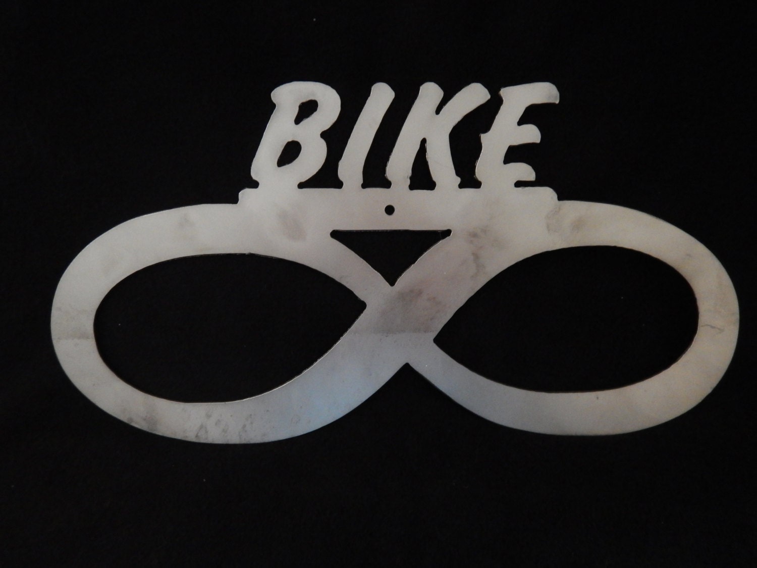Bike Infinity Sign Wall Art Made From Plasma Cut Steel - Etsy