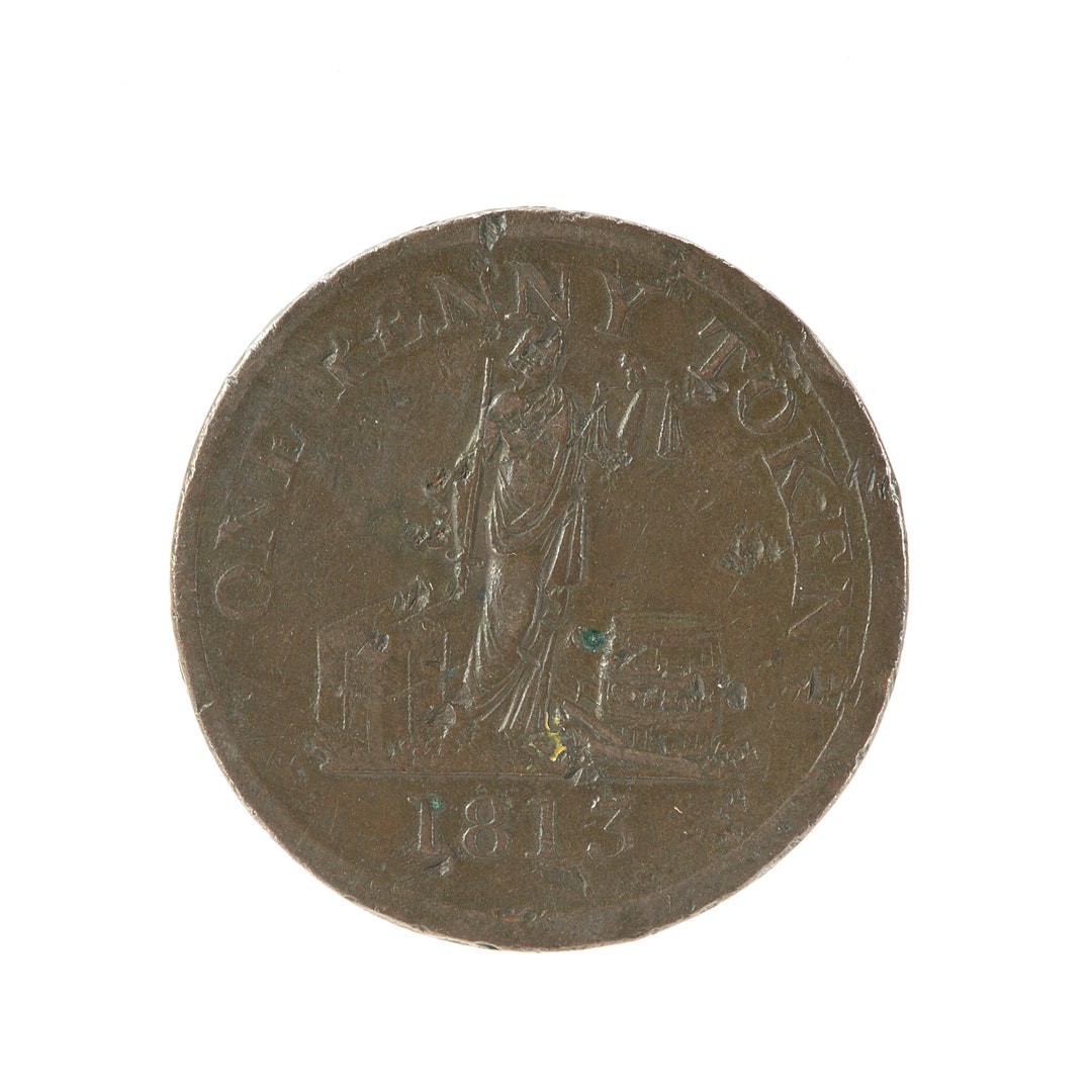 Antique One Penny Token Phoenix IRONWORKS Glasgow, Scotland Great ...