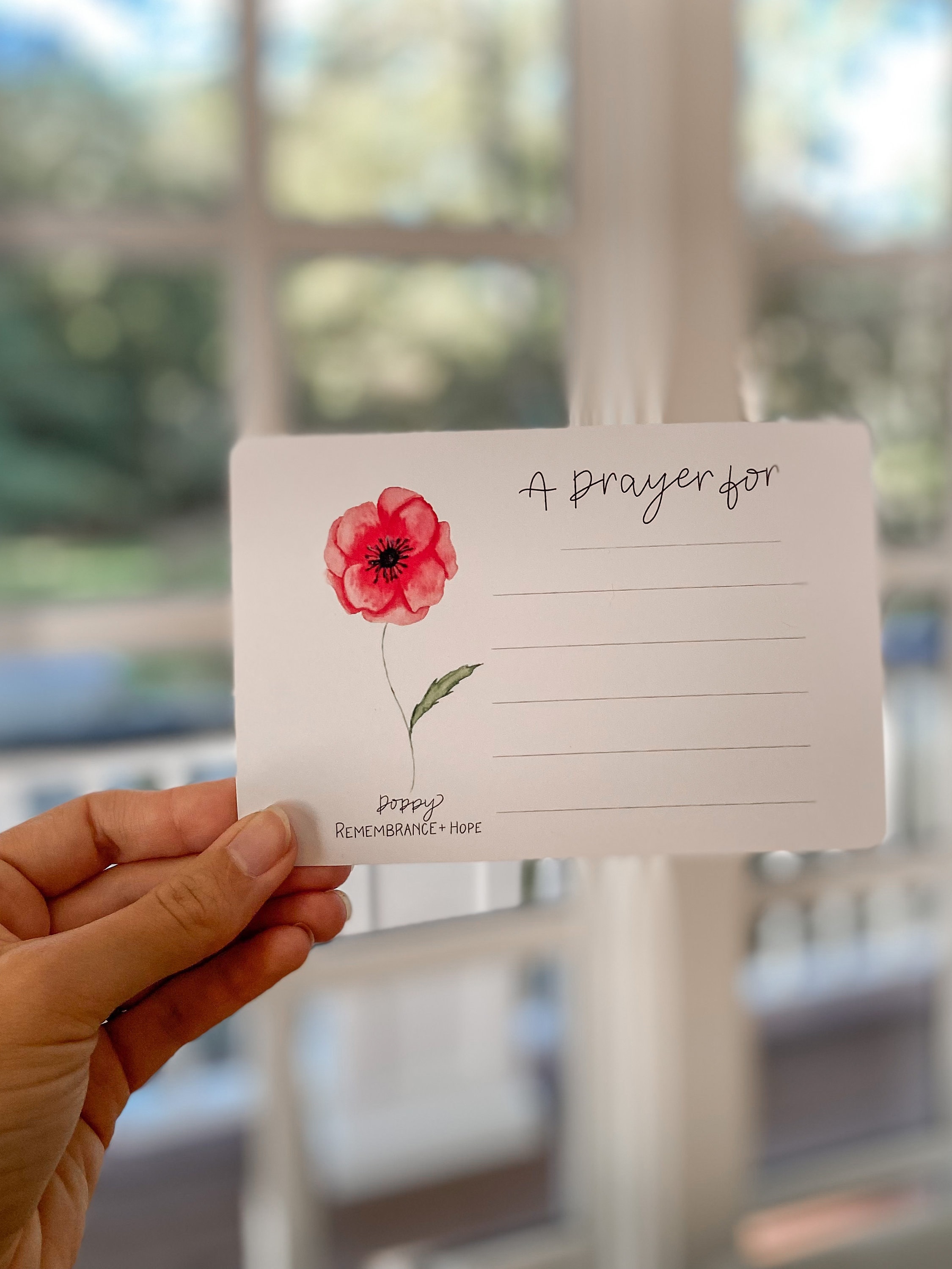 Printable Watercolor Floral Prayer Cards, Notecards for a Woman’s ...