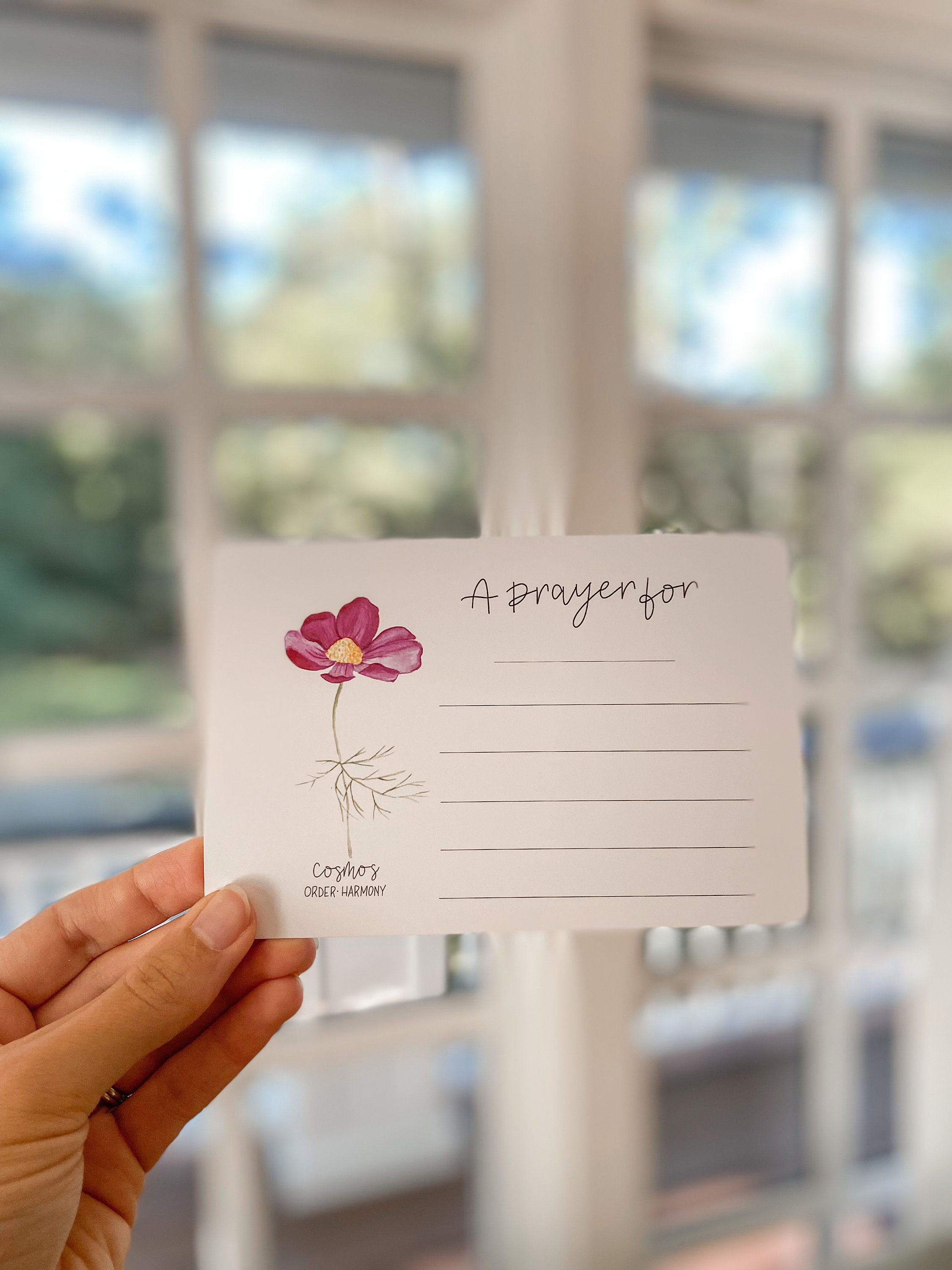 Printable Watercolor Floral Prayer Cards, Notecards for a Woman’s ...