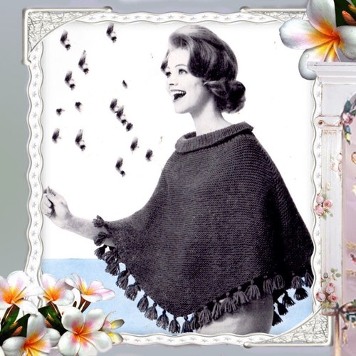 Vintage Bed Cape Knitting Pattern in PDF Instant Download - Etsy