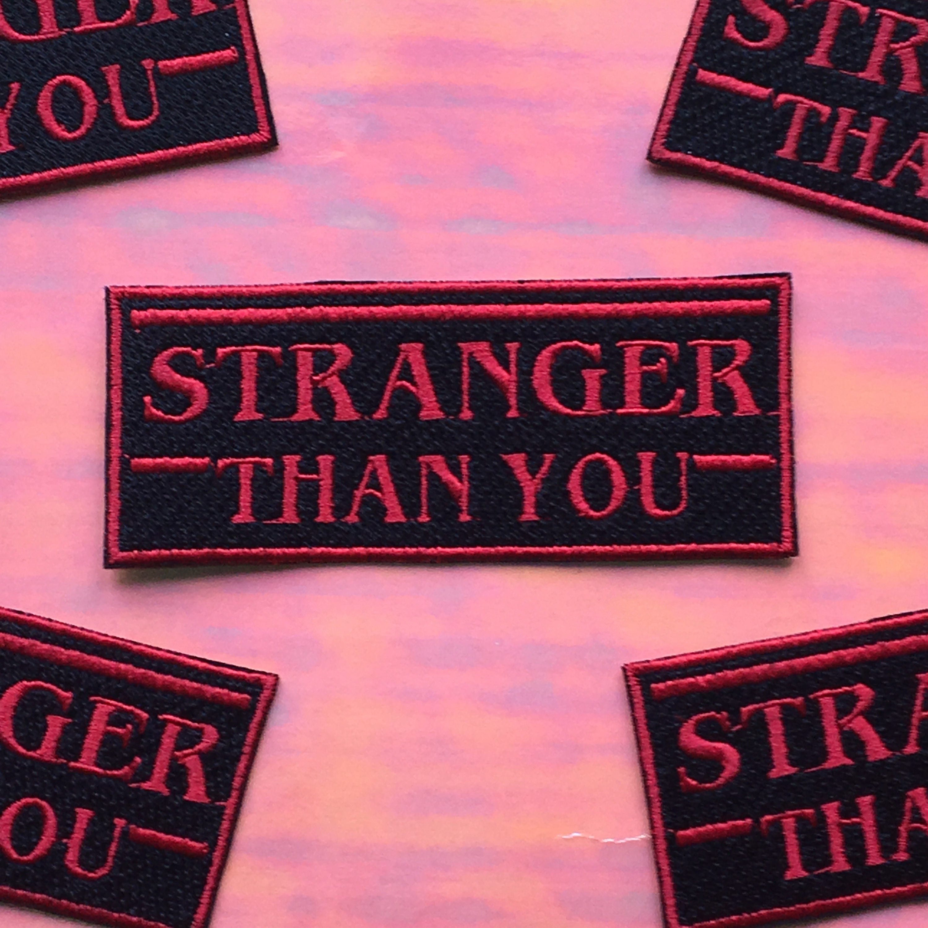 Stranger Things Stranger Than You Slogan Iron on | Etsy