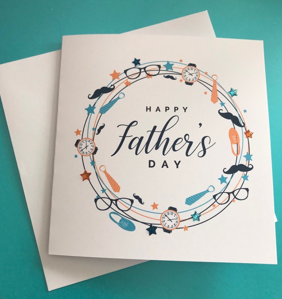 Happy Fathers Day Card Card for Fathers Day Handmade Card | Etsy