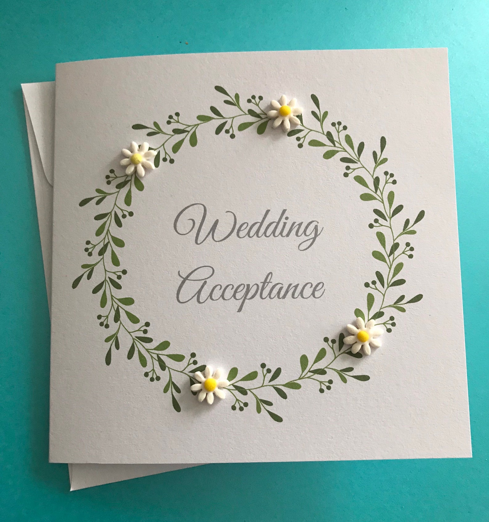 Wedding Acceptance Card RSVP Card Wedding RSVP Card | Etsy