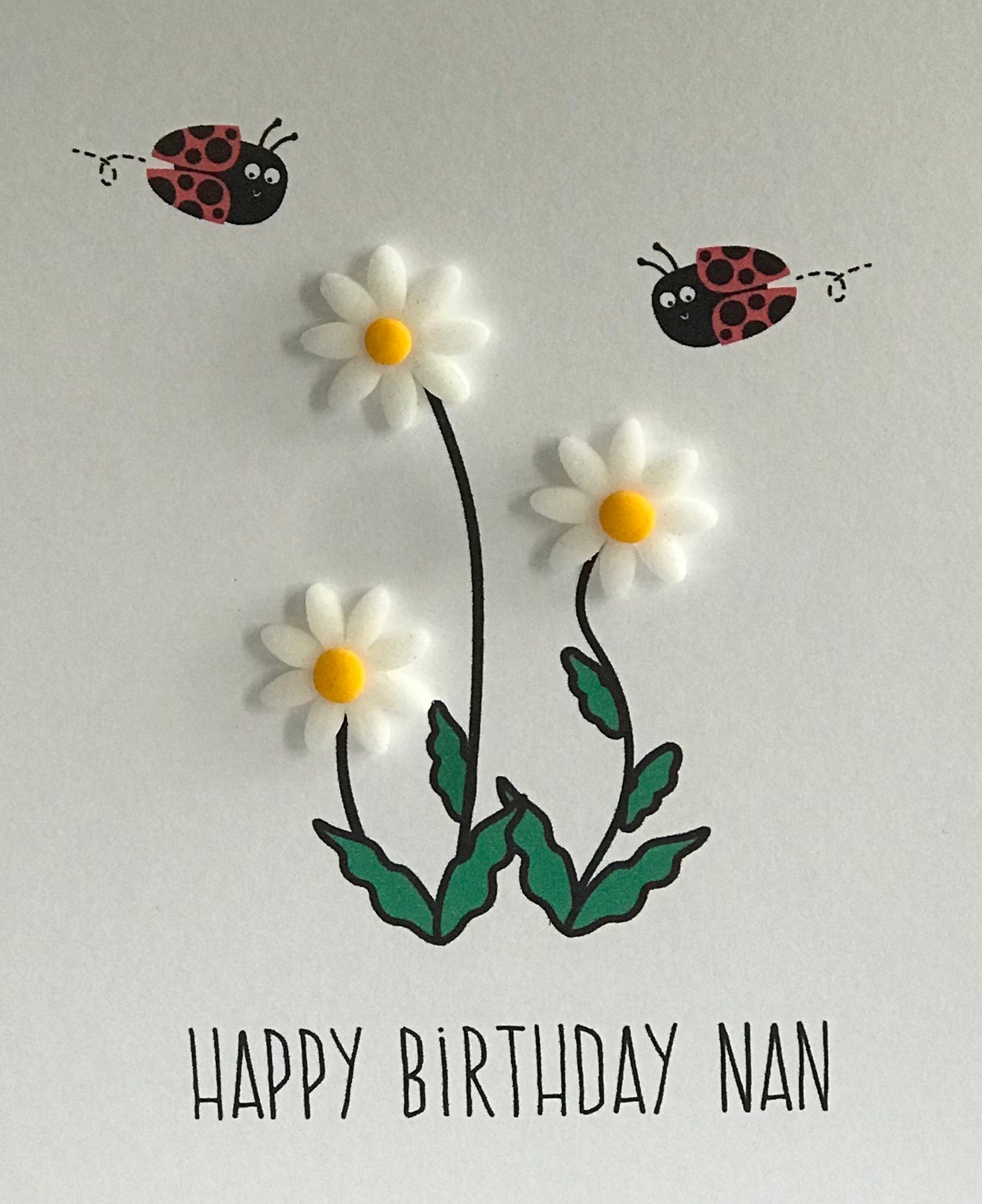Nan Birthday Card Cards for Nan Nan Card With Flowers | Etsy UK