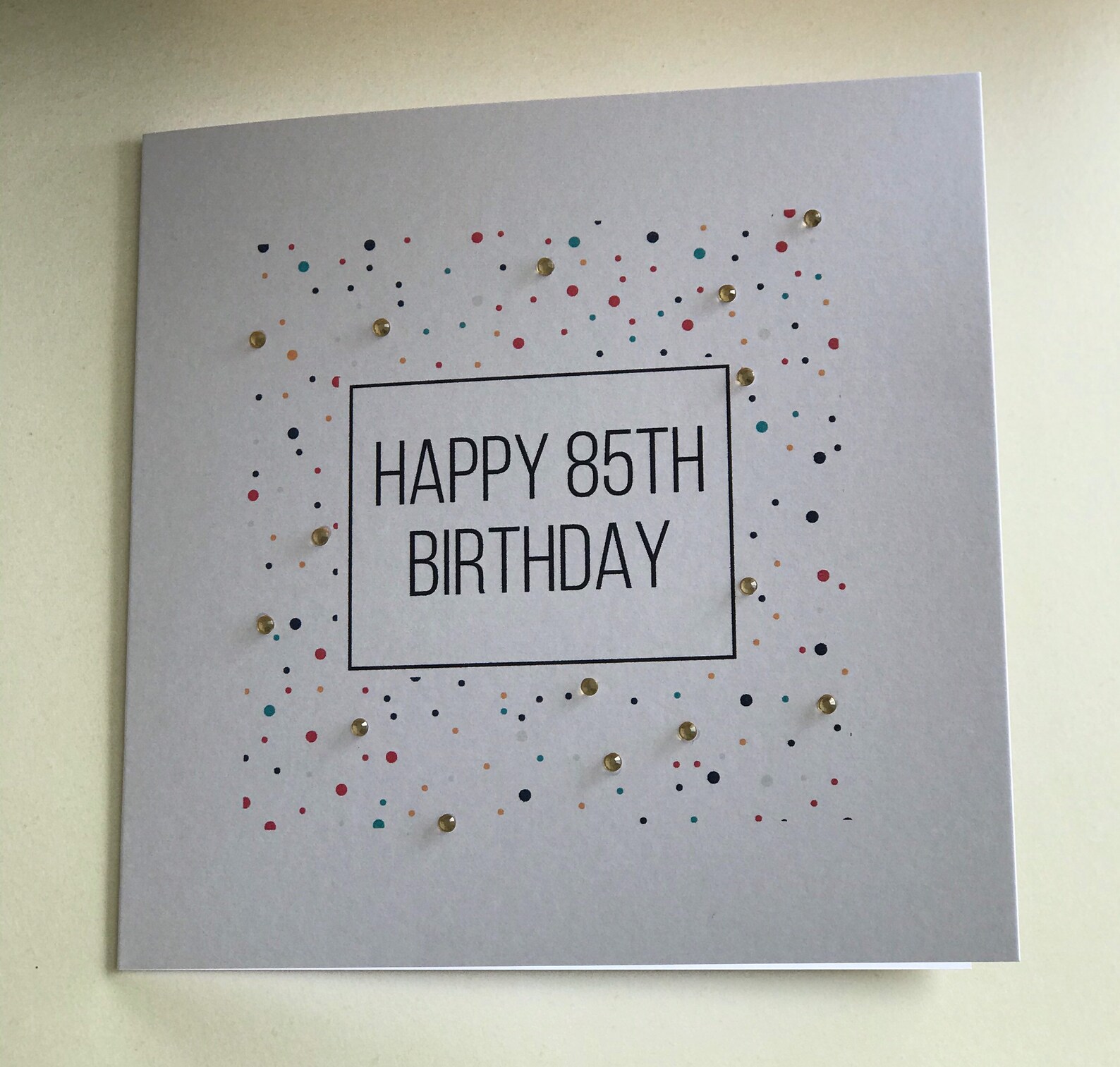 85th Birthday Card Happy Birthday Embossed Birthday Card. - Etsy