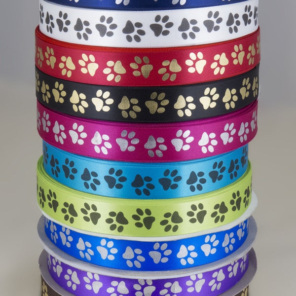 Paw Print Ribbon - Etsy