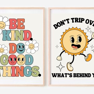 Retro Motivational Kindness Prints || Classroom Posters || Digital ...