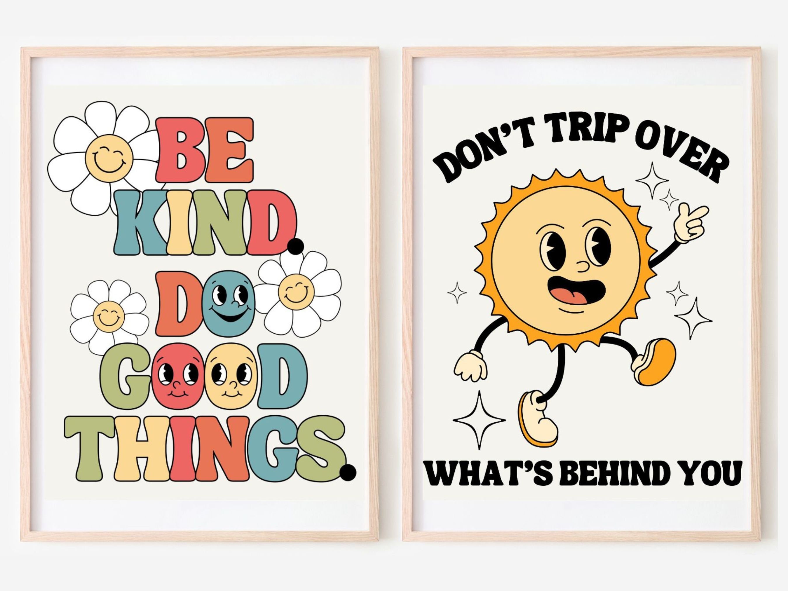 Retro Motivational Kindness Prints || Classroom Posters || Digital ...