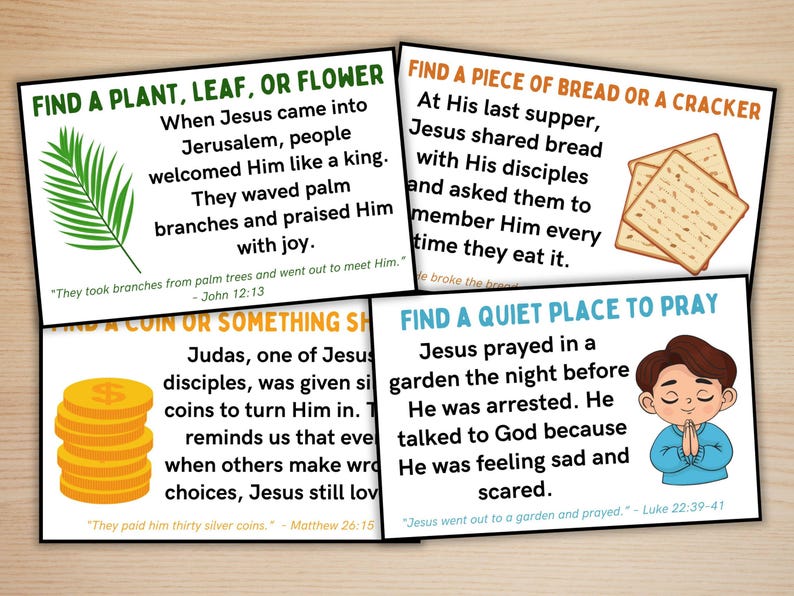 Easter Scavenger Hunt | Holy Week Children Activity | Sunday Schools ...