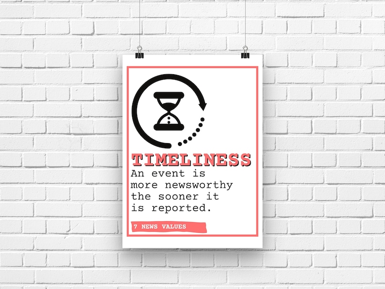 7 News Values || Educational Poster, Classroom Poster || Digital ...