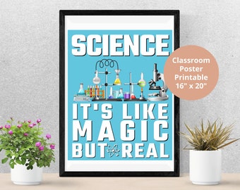 Science is Like Magic but Real Digital Poster - Etsy
