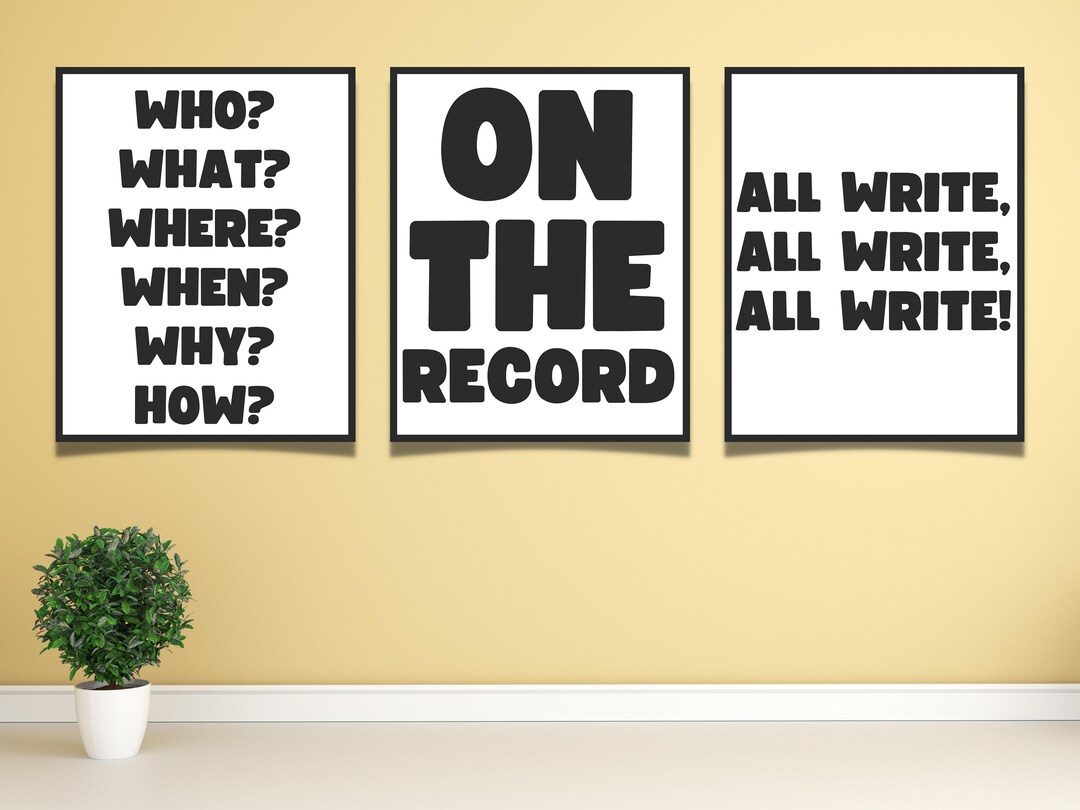 Journalism Sayings Educational Poster, Classroom Poster Digital ...