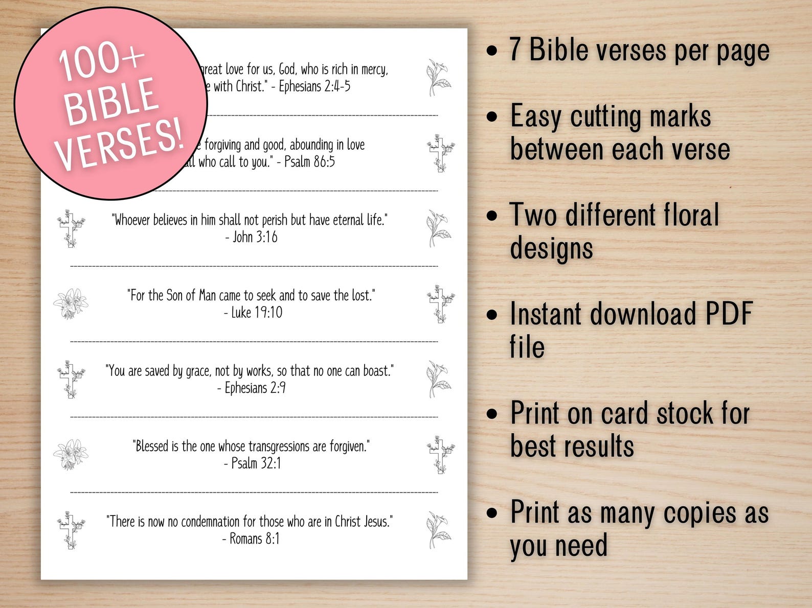 Scripture Easter Egg Fillers: Bible Verse Cards (digital Download) - Etsy