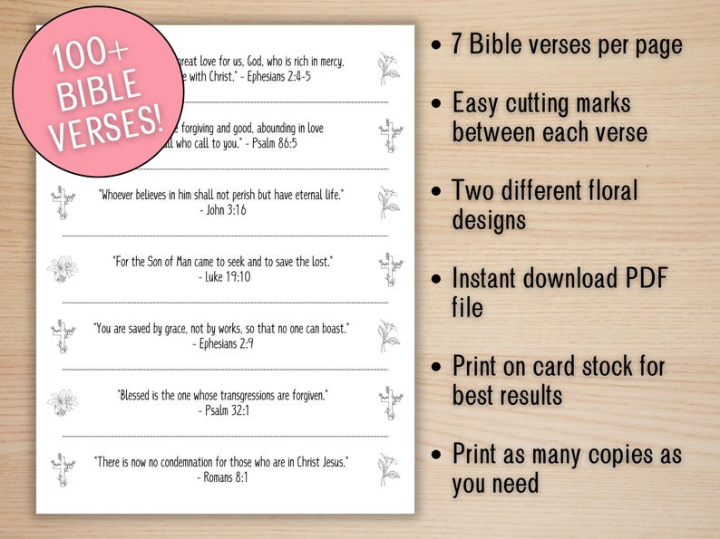 Scripture Easter Egg Fillers: Bible Verse Cards (digital Download) - Etsy