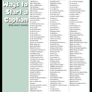 150+ Ways to Start a Caption || Educational Poster, Classroom Poster ...
