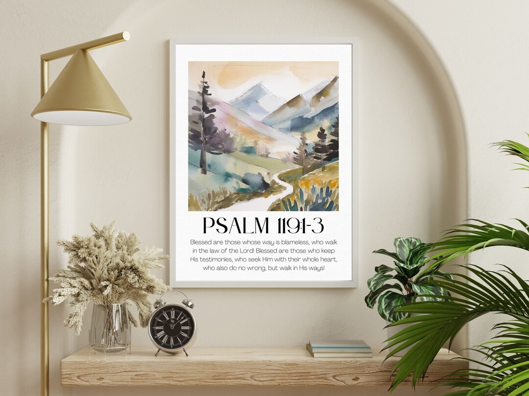 Psalm 119:1-3 || Faith Prints || Digital Download - Etsy