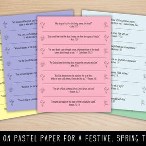 Scripture Easter Egg Fillers: Bible Verse Cards (digital Download) - Etsy