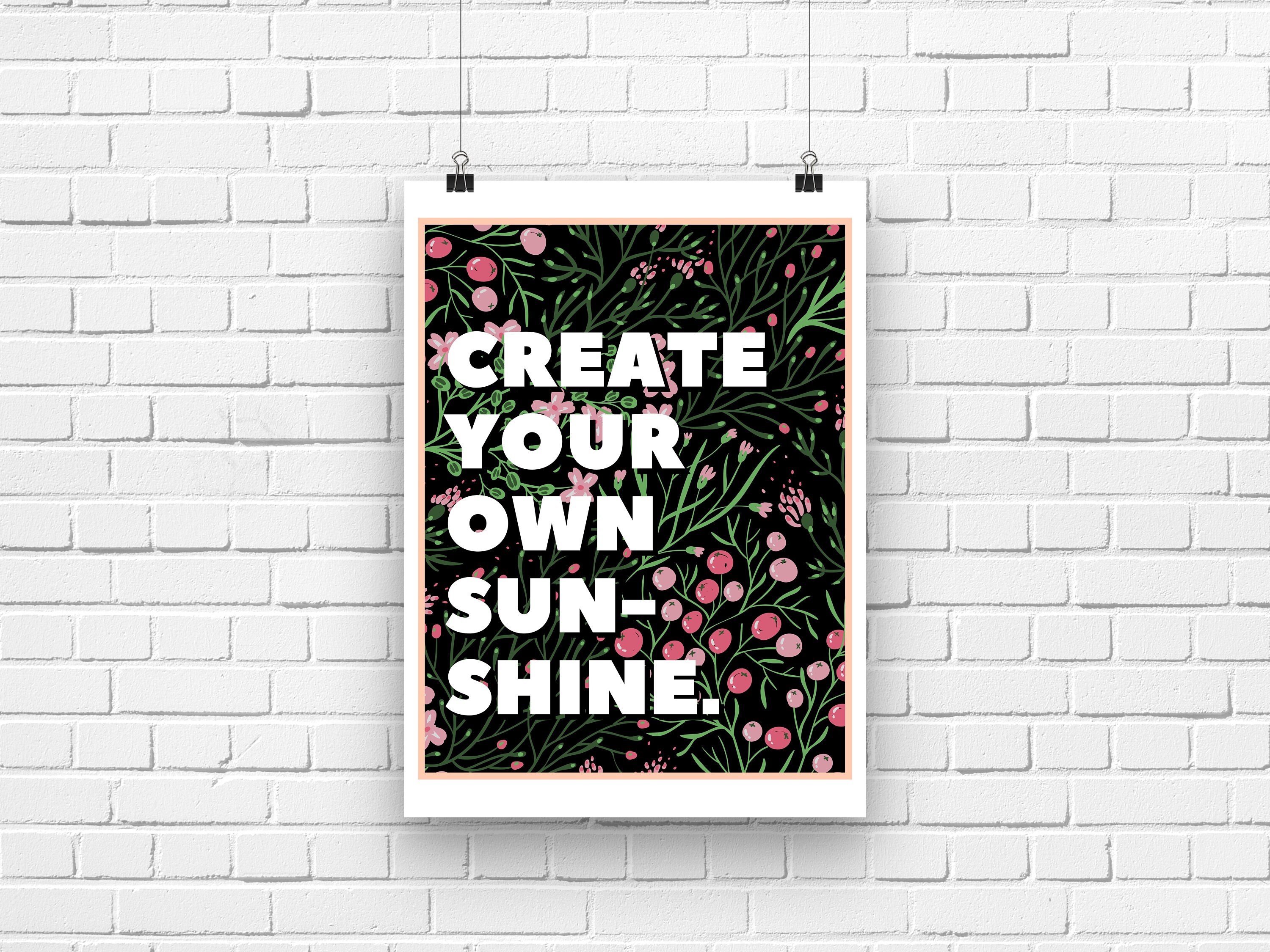 Floral Motivational Quotes (set of 3) || Classroom Decor || Digital ...