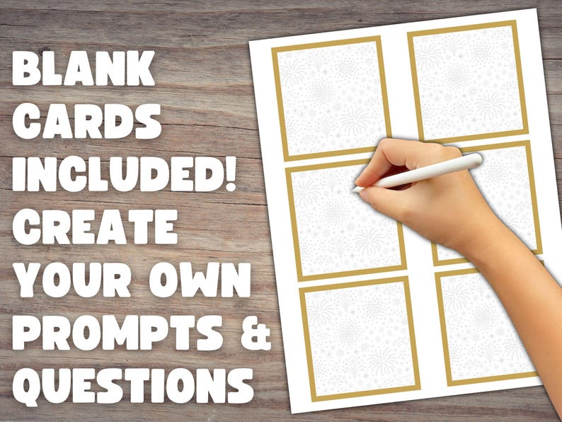 New Year's Eve Conversation Cards: Family Reflection Game (instant ...
