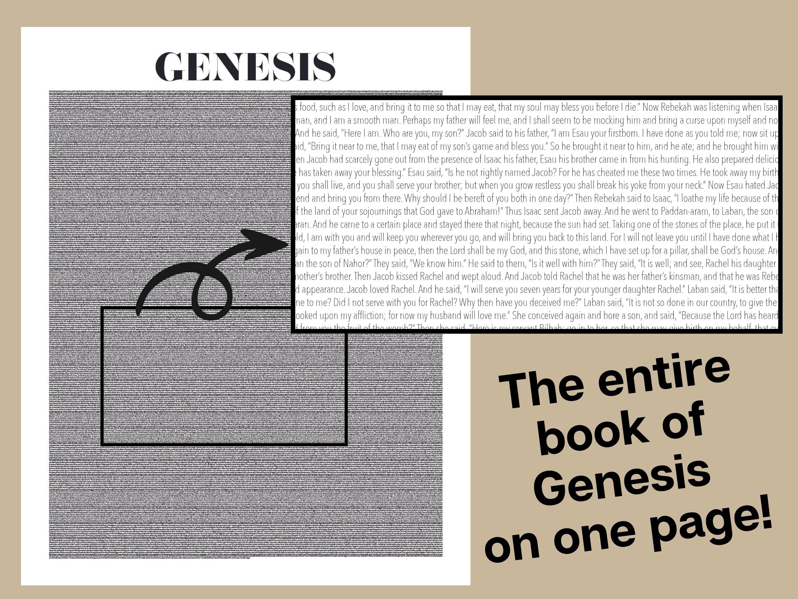 GENESIS Full Book Bible Book Printable Digital Download - Etsy