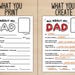 Father's Day Questionnaire: All About My Dad Printable (digital ...