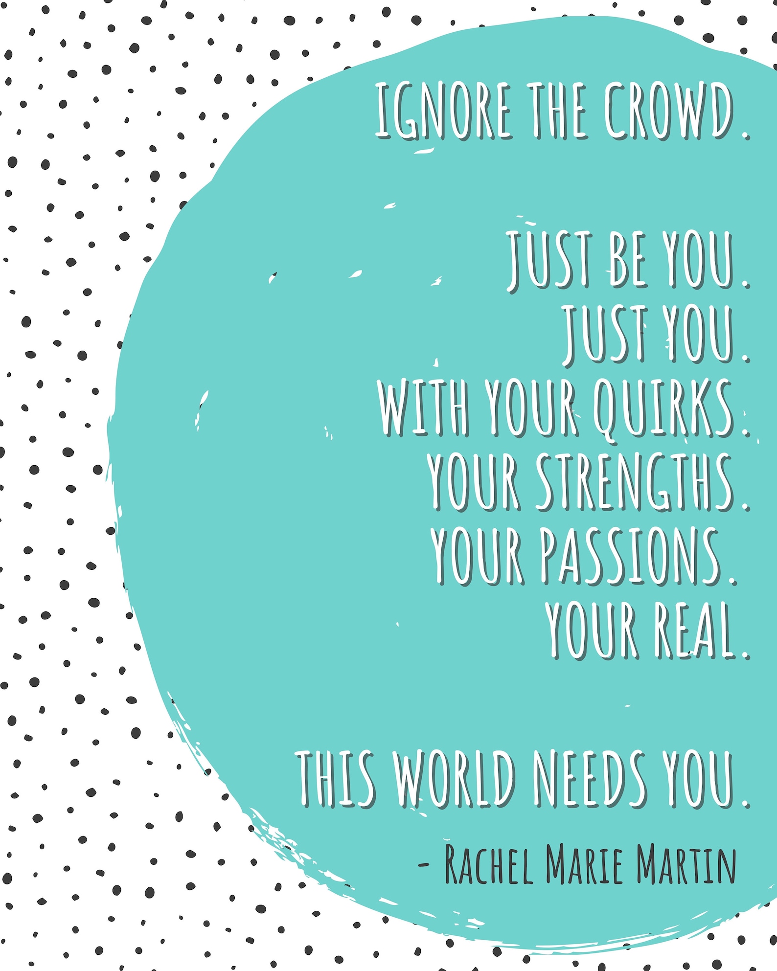 Just Be You Quote Educational Poster, Classroom Poster Digital Download ...