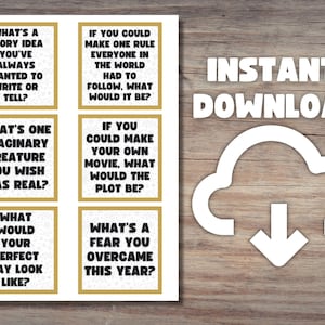 New Year's Eve Conversation Cards: Family Reflection Game (instant ...