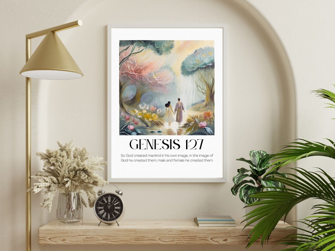 Genesis 1:27 || Faith Prints || Digital Download - Etsy