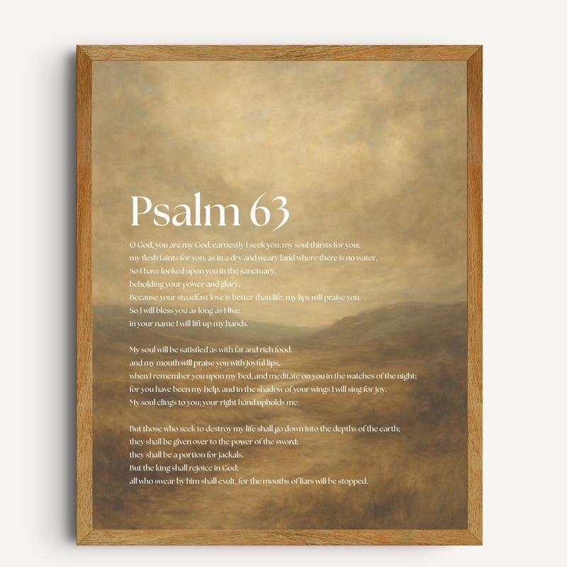 Psalm 63 - Etsy