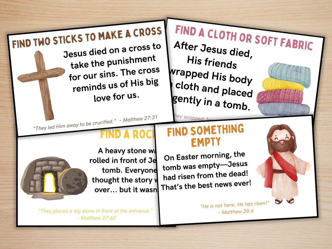 Easter Scavenger Hunt | Holy Week Children Activity | Sunday Schools ...