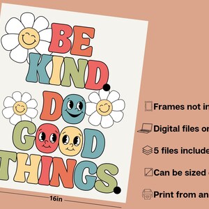 Retro Motivational Kindness Prints || Classroom Posters || Digital ...