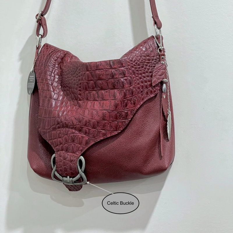 Red Leather Bag - Etsy