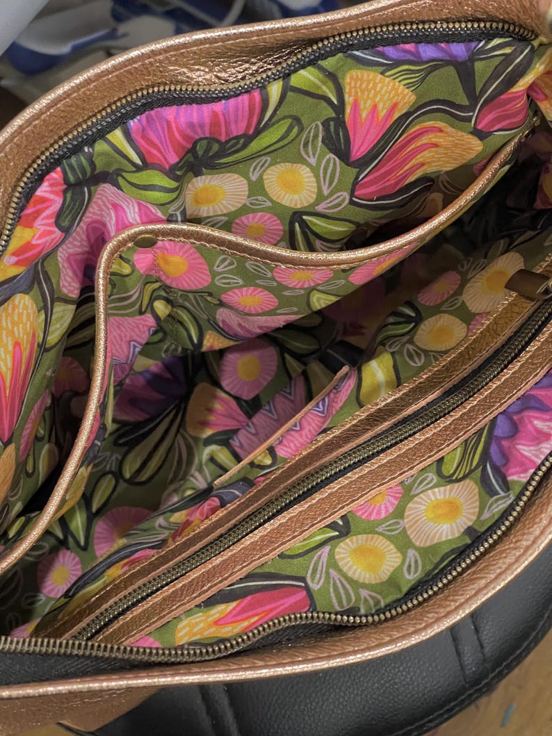 Metallic Purple Italian Hobo With Rainbow Hardware, 2 Sizes, Iridescent ...
