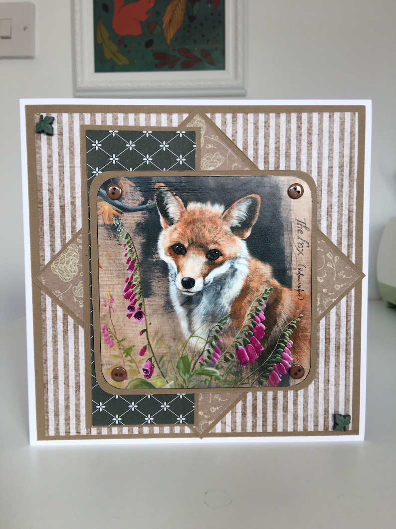 Furry Fox Card Image by Pollyanna Pickering - Etsy