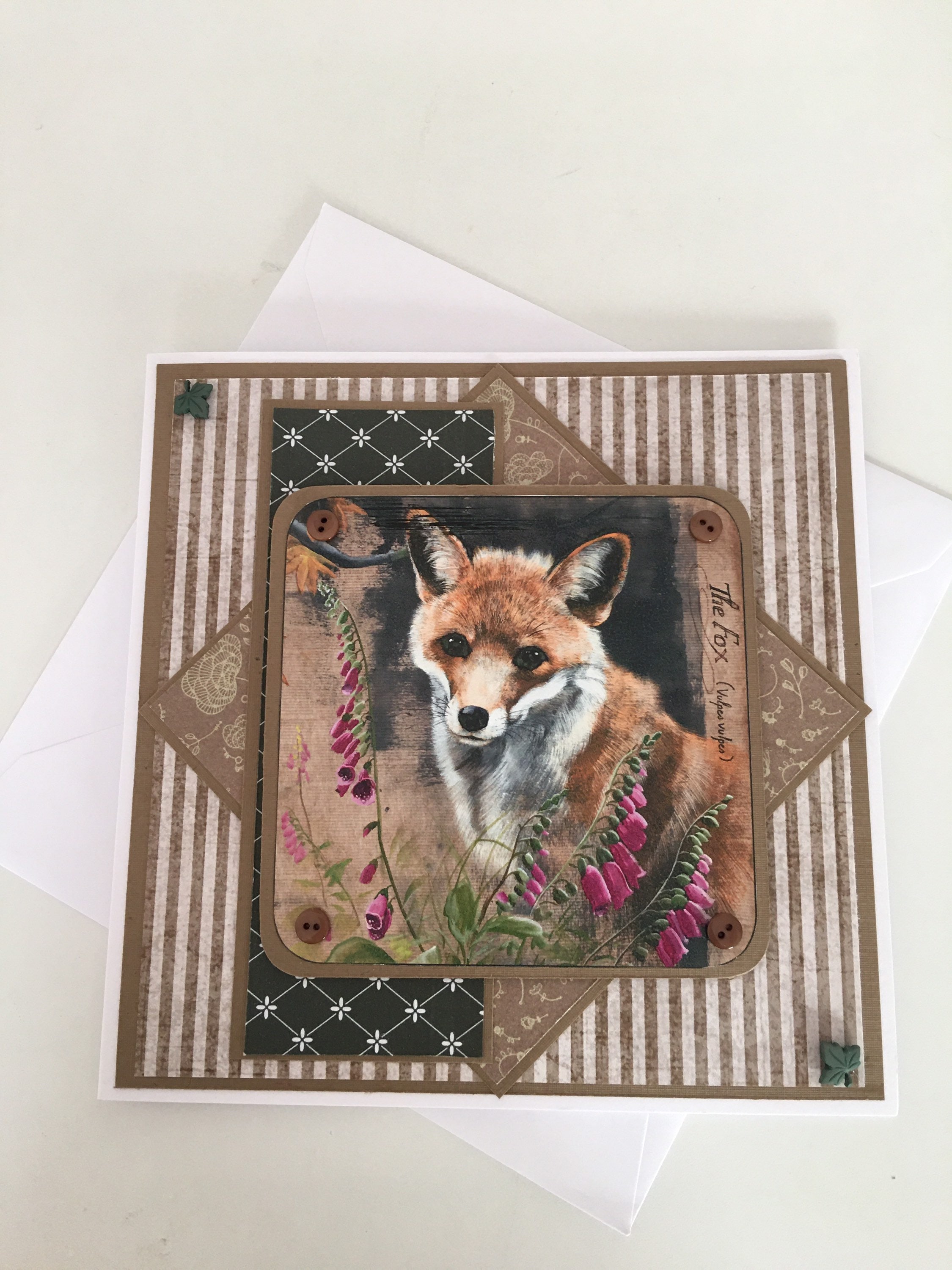 Furry Fox Card Image by Pollyanna Pickering - Etsy