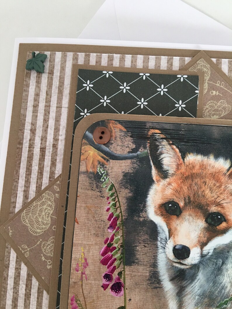 Furry Fox Card Image by Pollyanna Pickering - Etsy