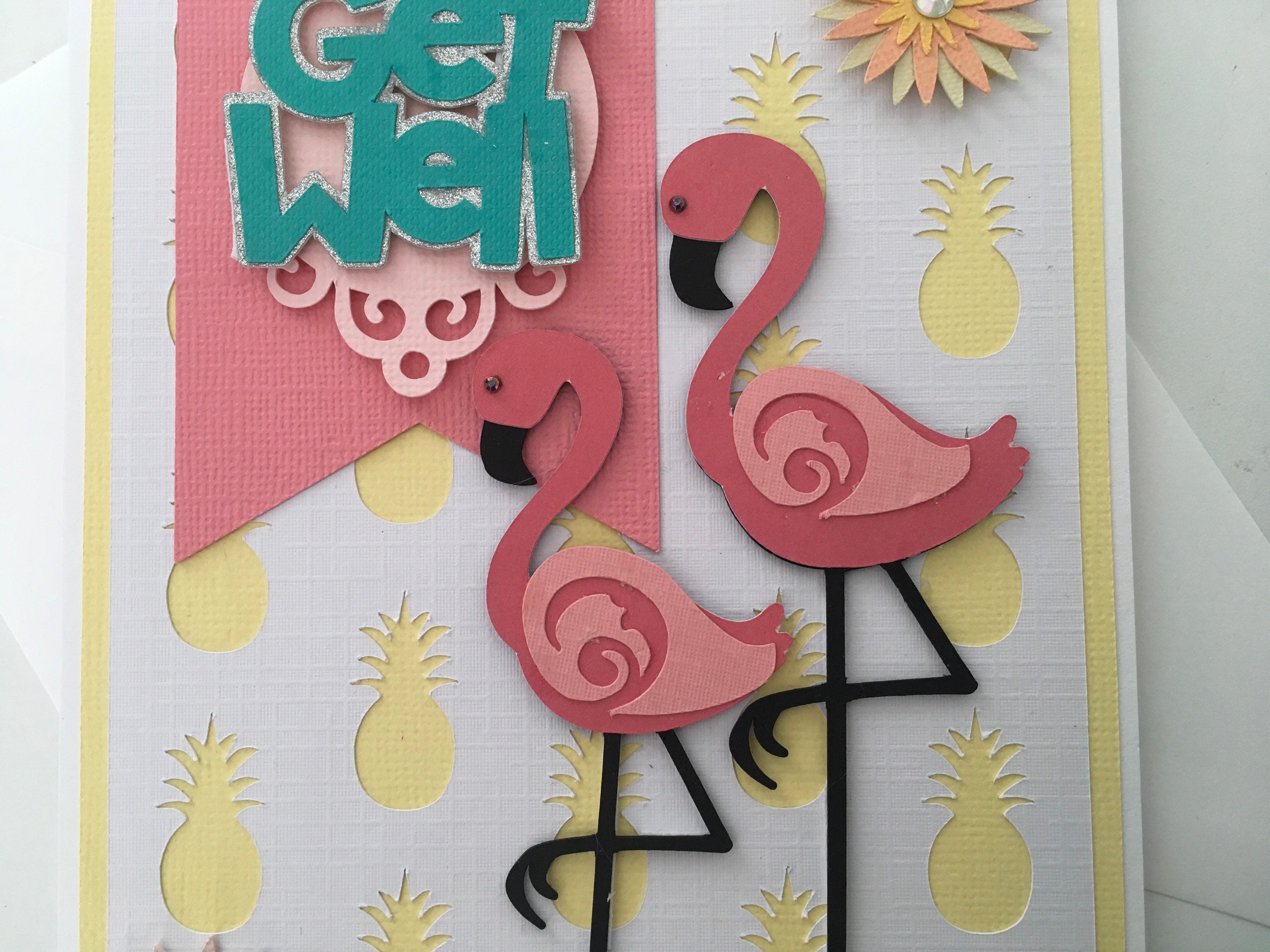 Unusual Flamingo Get Well Card - Etsy