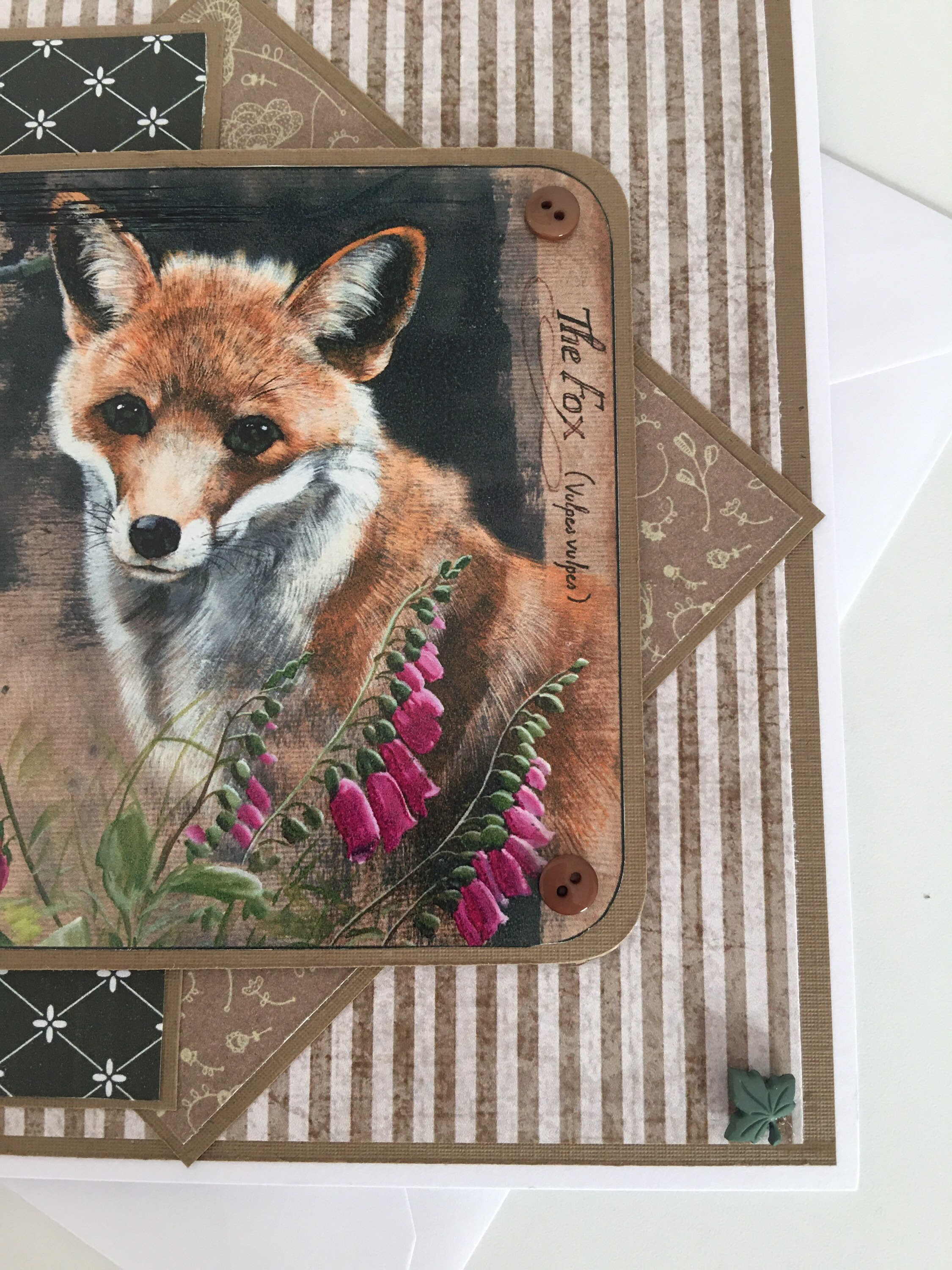 Furry Fox Card Image by Pollyanna Pickering - Etsy