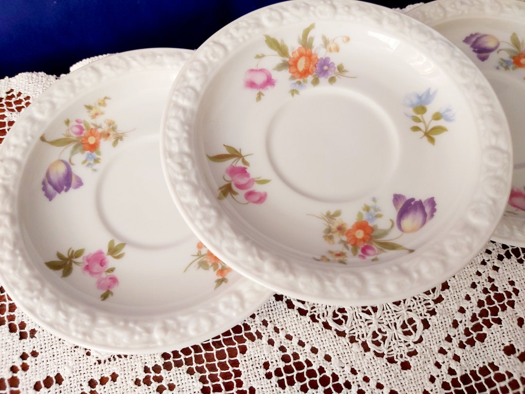 Rosenthal Maria German Porcelain Rosenthal 3 Saucers With a Pattern of ...