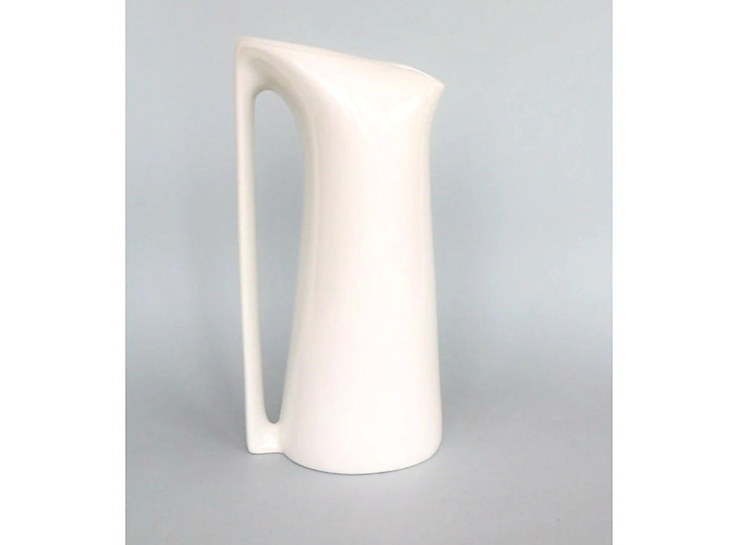 Figgjo Norway Vase Jug Johan Verde Design White Porcelain Vintage - Etsy