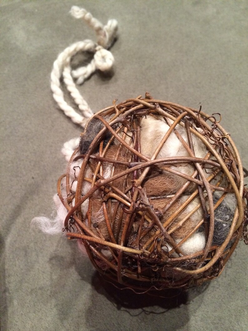 Bird Nesting Ball with alpaca fiber | Etsy