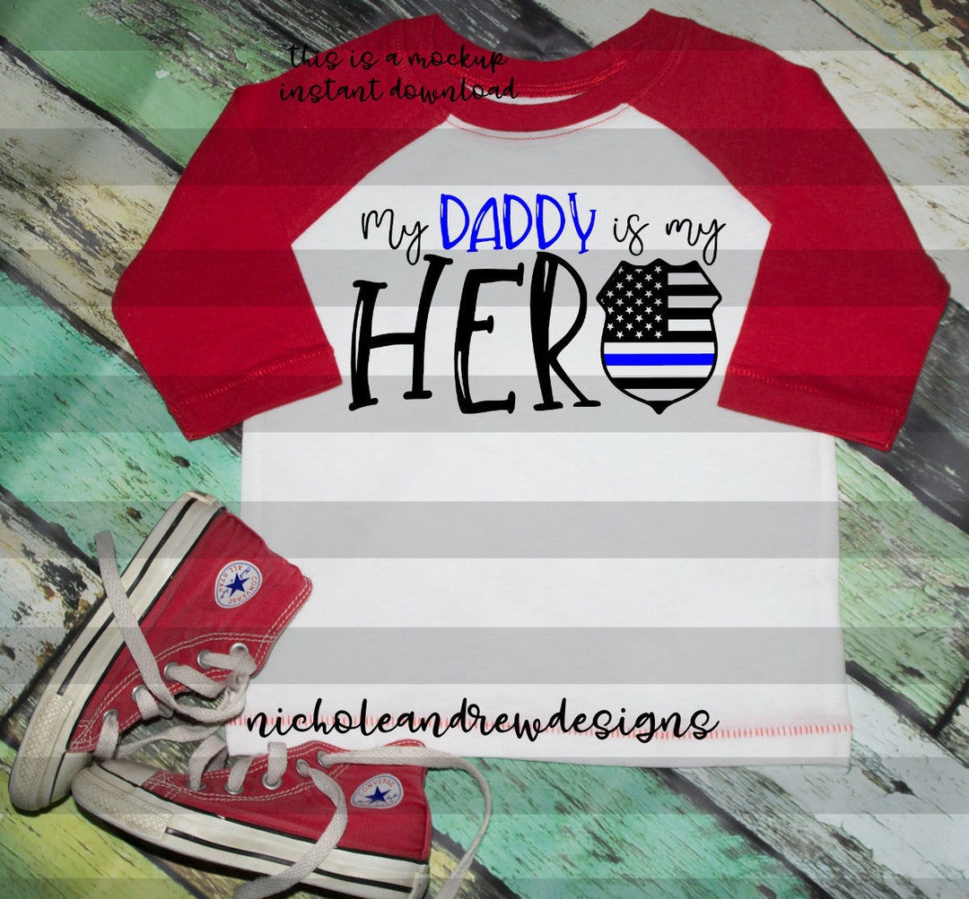 Police SVG Design, Daddy is My Hero, Svg Design, Thin Blue Line ...
