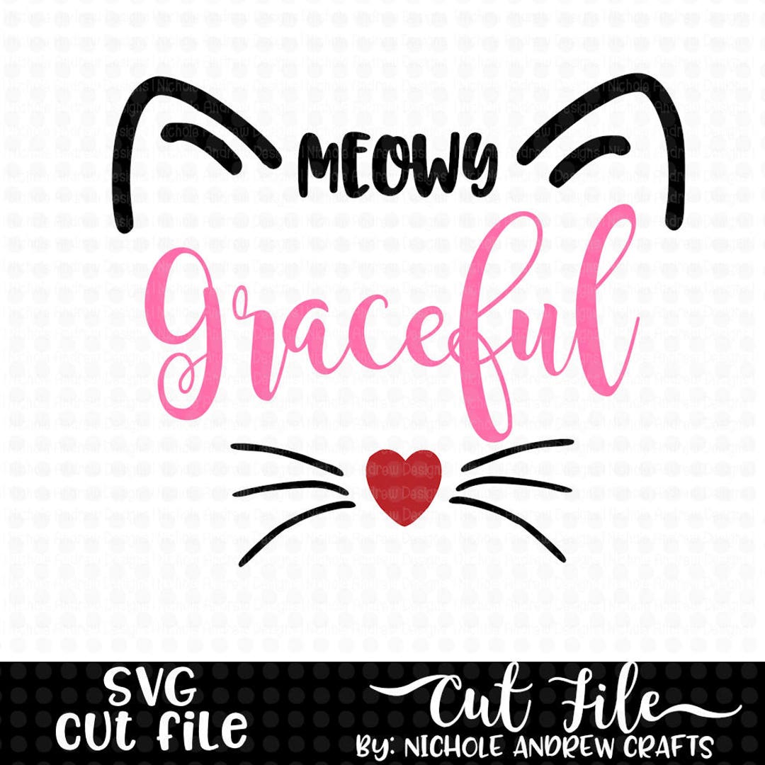 Meowy Graceful SVG diseño, ballet svg, bailarín svg, elegante svg ...